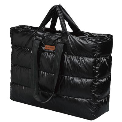 秋冬通勤大容量单肩百搭手提托特大包绗缝包男女通勤单肩包