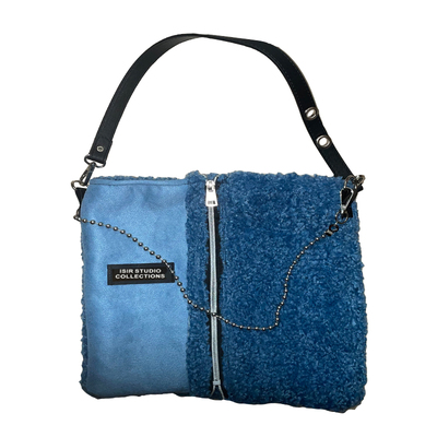 I-SIR卷毛颗粒绒解构美学挎包