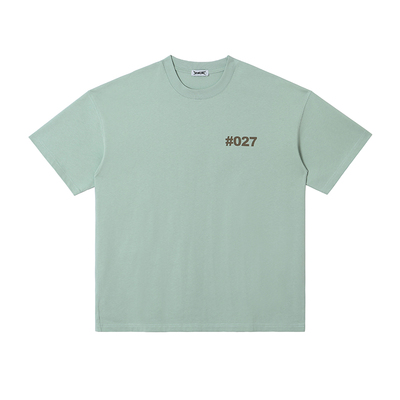 2727WORLD#027多色基础短袖T恤