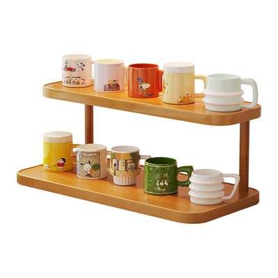 桌面杯子置物架茶杯杯具水杯马克杯收纳架展示架多层小型特别好看