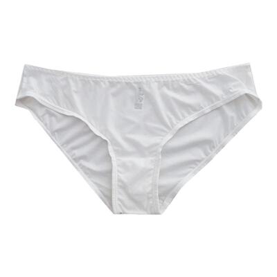 白色少女冰丝内裤丝滑透气三角裤