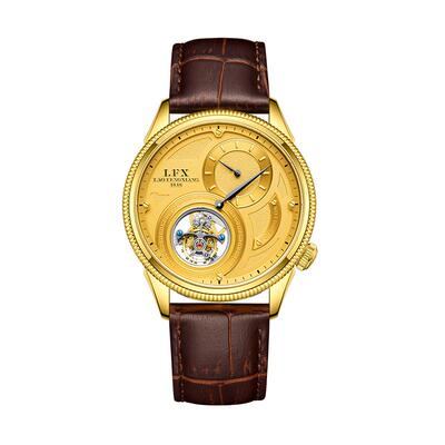 LFX/老凤祥金表手表男陀飞轮机芯