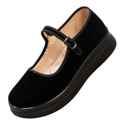 老北京布鞋女款厚底41-43码工鞋