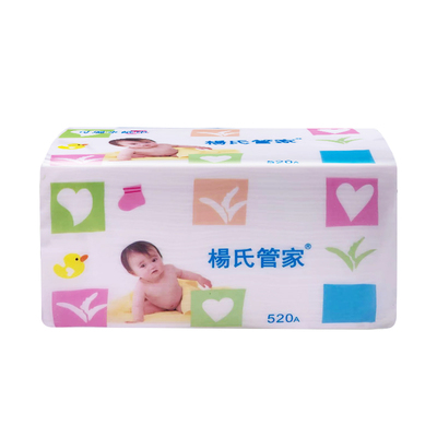 杨氏管家120抽4层抽纸可湿水大包