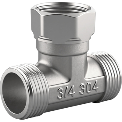 304不锈钢4分活接加厚三通