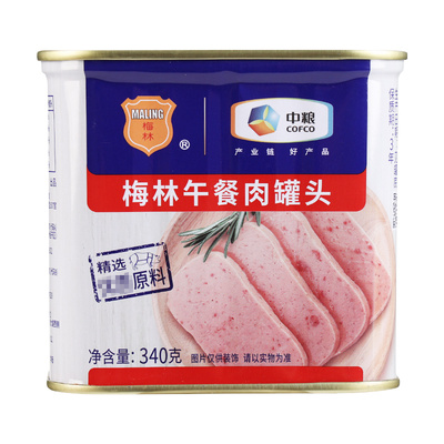 中粮梅林午餐肉罐头泡面火锅食材