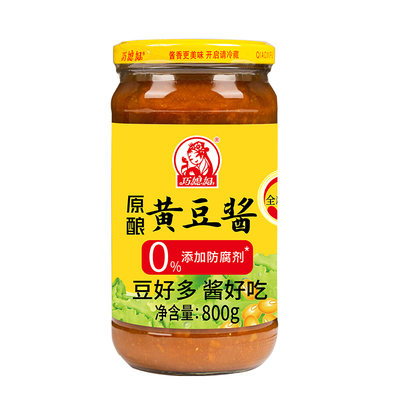 巧媳妇黄豆酱800g*2瓶蘸料东北大酱拌饭拌面酱炖肉家用豆瓣酱yf