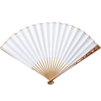 燃灯罗汉竹节扇9.518苏工宣纸