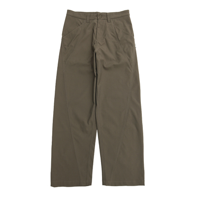 TBALLER 2025新款立体剪裁直筒长裤日系潮牌微喇廓形弯刀cleanfit