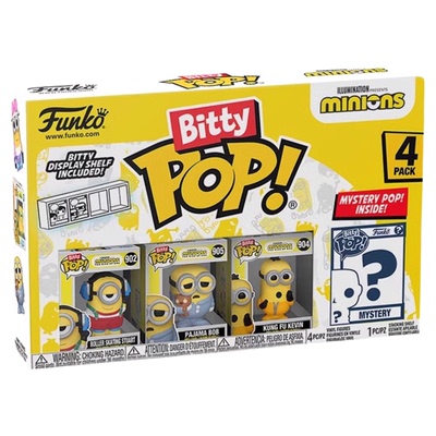 环球影业FunkoPop小黄人大电影手办4件套玩具公仔潮玩手办摆件