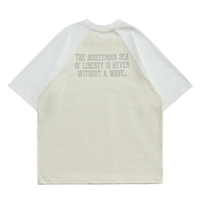 HAVENYARD日系撞色插肩短袖