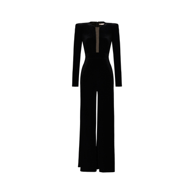 XULU原创丝绒修身连体裤