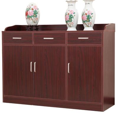 富贵红色茶水柜简约储物柜新中式