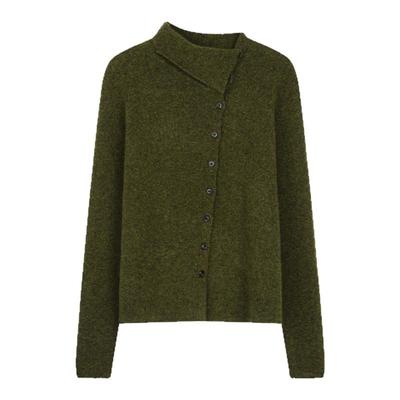 solighter牦牛绒不对称针织开衫