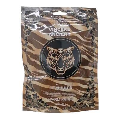 泰国VINCERE金老虎贴3片/袋舒缓肩颈腰背腿热敷贴胜利牌原装进口
