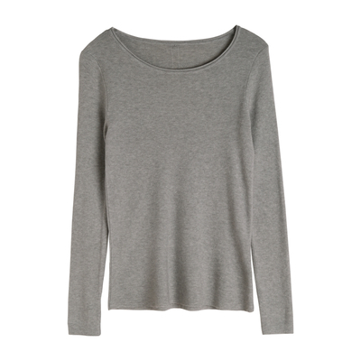 含羊毛混纺软糯的弹力针织打底衫