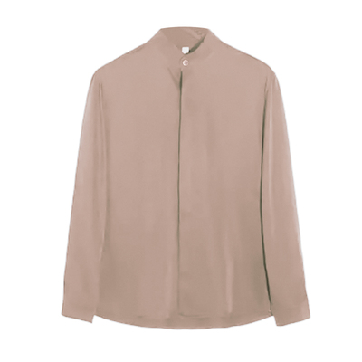 6A级40姆米100%纯桑蚕丝立领设计