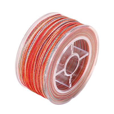 金泉华星空洒金段染彩股线编织线