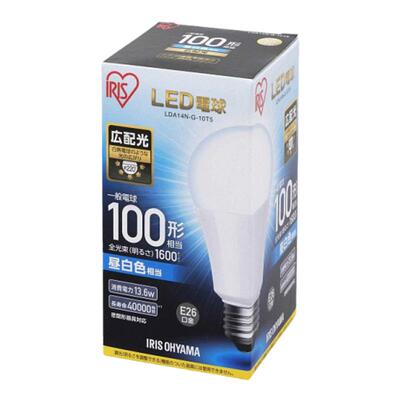 【日本直邮】IRIS LED灯泡 26mm/100w 广域光 自然光 LDA14NG10T5
