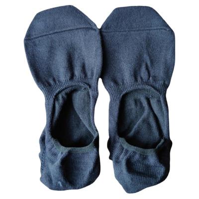 外贸出口男士棉质黑色隐形袜浅口船袜纯色大后跟不掉抗菌除臭