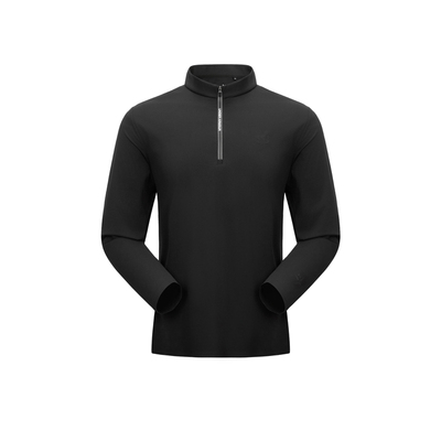 安德玛户外弹力立领长袖T恤