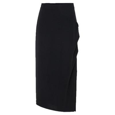 H·GENTEEL荷高新秋装女侧面开叉不对称裙摆一步裙中高腰半裙