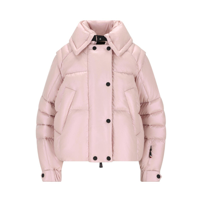 MONCLER GRENOBLE女士Jeita  粉色翻领羽绒服 2025秋冬意大利代购