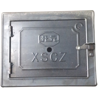 柴火灶灶门铸铁火门灶台灶芯吸风灶火炕土炕火口钢板2号