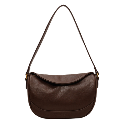 复古单肩通勤新款高级感饺子包