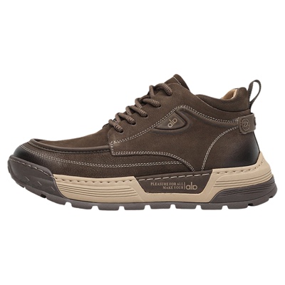 冬季加绒男鞋2025新款真皮加厚