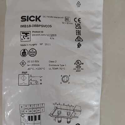 询价-SICK西克接近开关IMB18-08BPSVC0S，货号