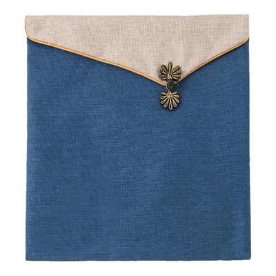 高端浴服收纳袋子按摩服饰汗蒸服spa浴衣棉麻桑拿袋绣字定制足浴