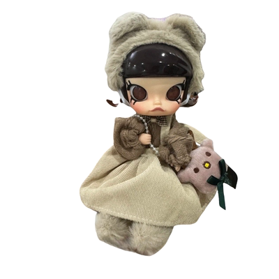 泡泡玛特molly娃衣服1/8分BJD可动人偶zsiga换装衣服潮酷着替套装