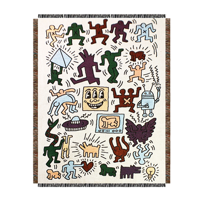 限时特价Keithharing涂鸦大师毯