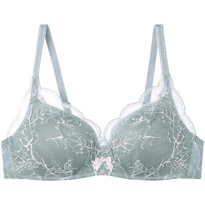 安莉芳蕾丝薄款收副乳无钢圈文胸
