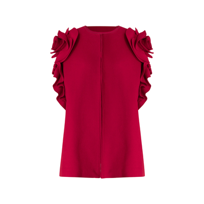 MD·依诺【花样年华】2025秋新款气质设计感斗篷时尚轻奢无袖外套