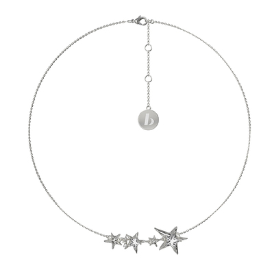 BOONEE五角星拼接多坠短项链