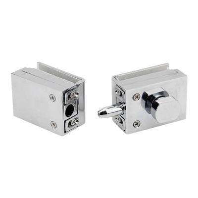 插销锁开孔玻璃单门无框卫生间