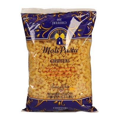 进口莫利意大利面小弯通低脂意面