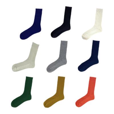 纯棉白色商务休闲防臭吸汗长袜