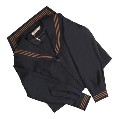 基础款绀色jk制服中牌水手服关西