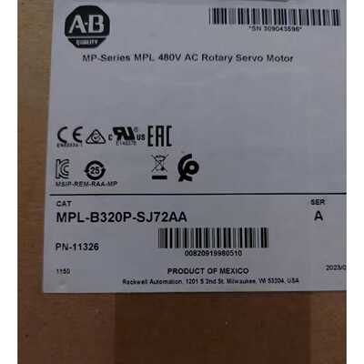 议价MPL-B4560F-MJ72AA MPL-A420P-HJ72AA全新原装伺服电机