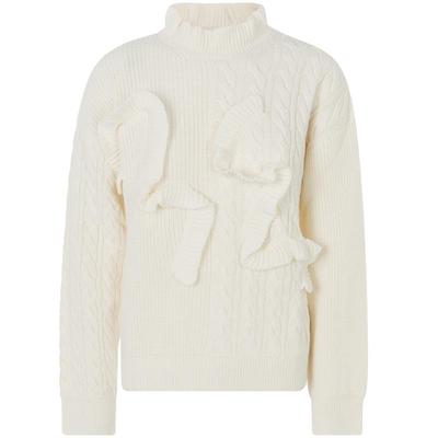 MSGM女士立领长袖针织衫毛衣