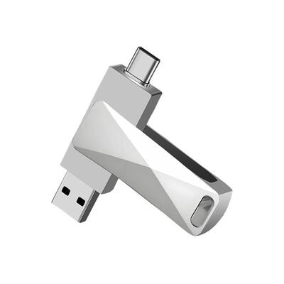 高速U盘256g二合一优盘免费刻字