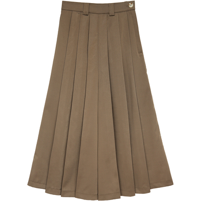 高腰花吉日式垂感八分阔腿裤