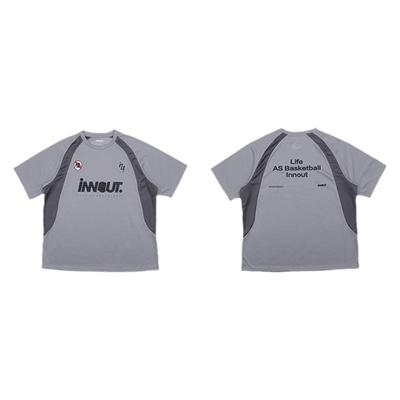 iNNOUTLAB美式训练篮球速干短袖t恤投篮服复古赛车服主题印花TEE
