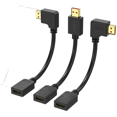 弯头hdmi公对母延长线4K高清画质