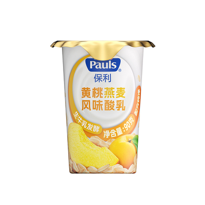PAULS保利风味发酵乳低温酸奶90g*24杯原味草莓芒果冰淇淋味代餐
