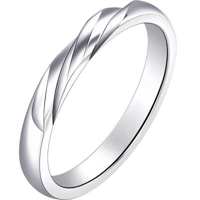 周生生星宇系列铂金戒指