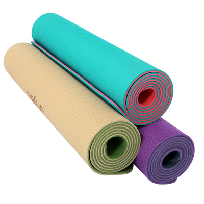 双面双用瑜珈垫施颜tpe定制LOGO